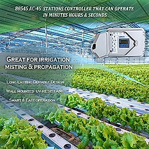 Galcon 8054S AC-4S Watering Timer Propagation & Irrigation Smart sprinkler Controller for Indoor & Outdoor with Daily / Cyclic Programming, Home or Gardens, Misting Seeds, Nurseries and Greenhouses