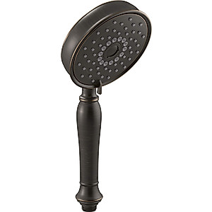 KOHLER 22163-2BZ Bancroft Multi-Function Handshower, Handheld Showerhead with 3 Spray Settings, 2.5 GPM, Oil-Rubbed Bronze