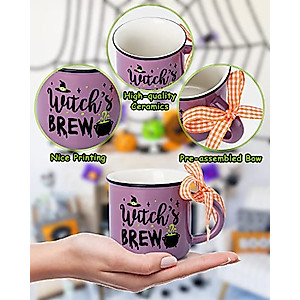 Halloween Mini Coffee Mugs Fall Kitchen Decor Witch Tiered Tray Coffee Bar Decorations Funny Novelty Espresso Fall Mugs Farmhouse Home Decor Trick or Treat Happy Halloween Coffee Mugs Gift Set of 3