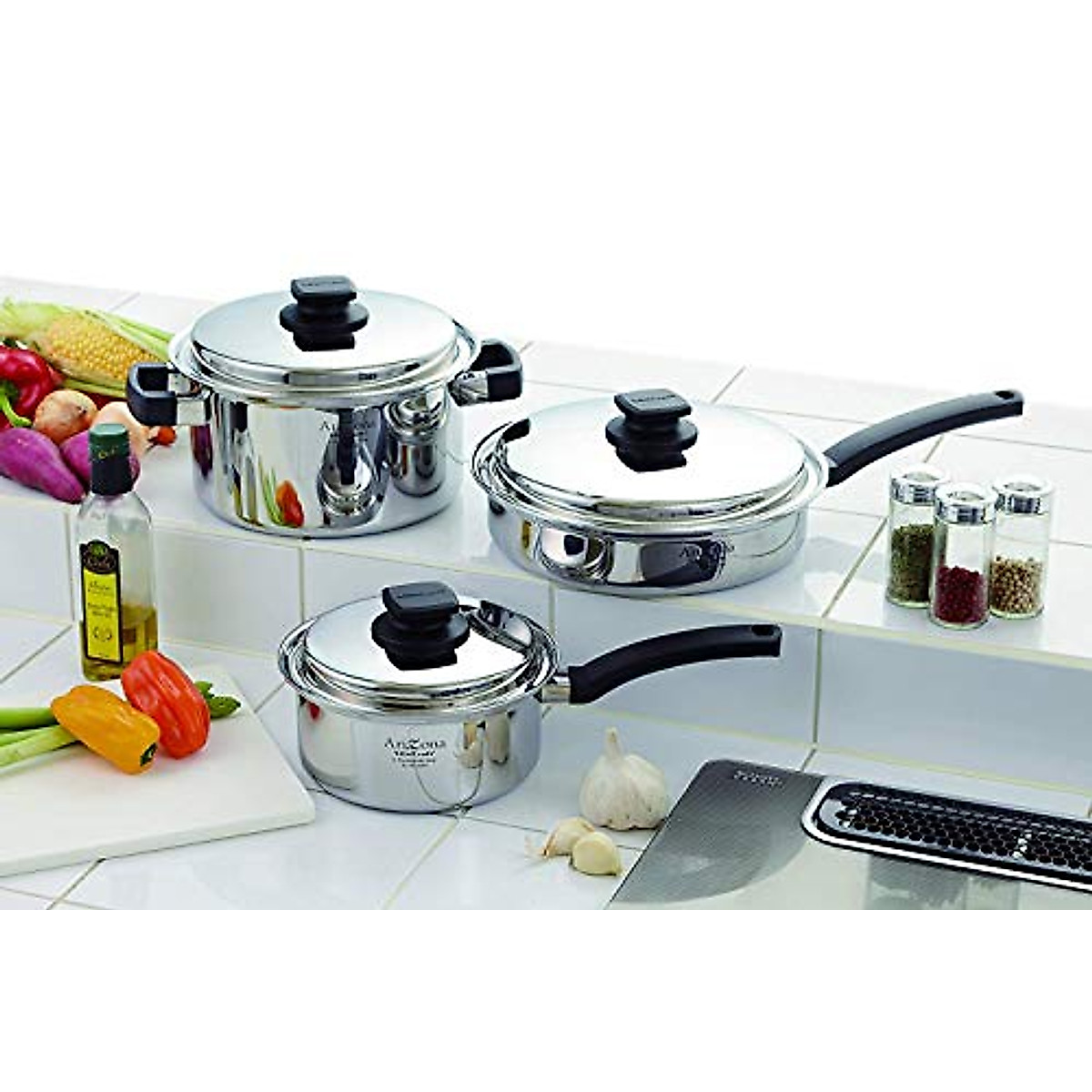 Vitacraft 8545 Arizona Single Handle Pot, 6.7 inches (17 cm), Recipes Included, Silver