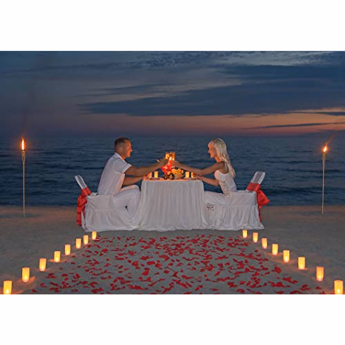 Esup Rechargeable Candles Flameless Flickering Candles Tealights 12pcs/Set with White Base, Decoration Parties, Weddings, Bar, Family, Dinner Outdoor Picnic (No Remote Control)