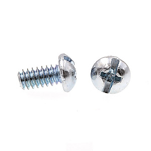 Prime-Line 9004521 Machine Screws, Round Head, Phillips/Slotted Combination Drive, #10-24 x 3/8 In. (100 Pack)