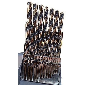 Drill Hog USA 29 Pc Drill Bit Set 1/16"-1/2" Molybdenum M7 HSS