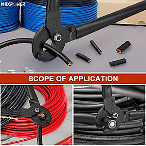 MAXPOWER 2 Pcs Cable Cutter Set, 10-Inch and 14 inches Heavy Duty Cable Cutters for Cutting Copper and Aluminum Cable