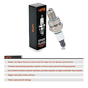 Hipa CMR6H Nickel Copper Core Standard Spark Plug Replace for NGK CMR6H Stihl FS90 FS100 FS110 FS40 FS50 FS56 HL90 HL110 HT100 KM90 BR500(4 Pack)