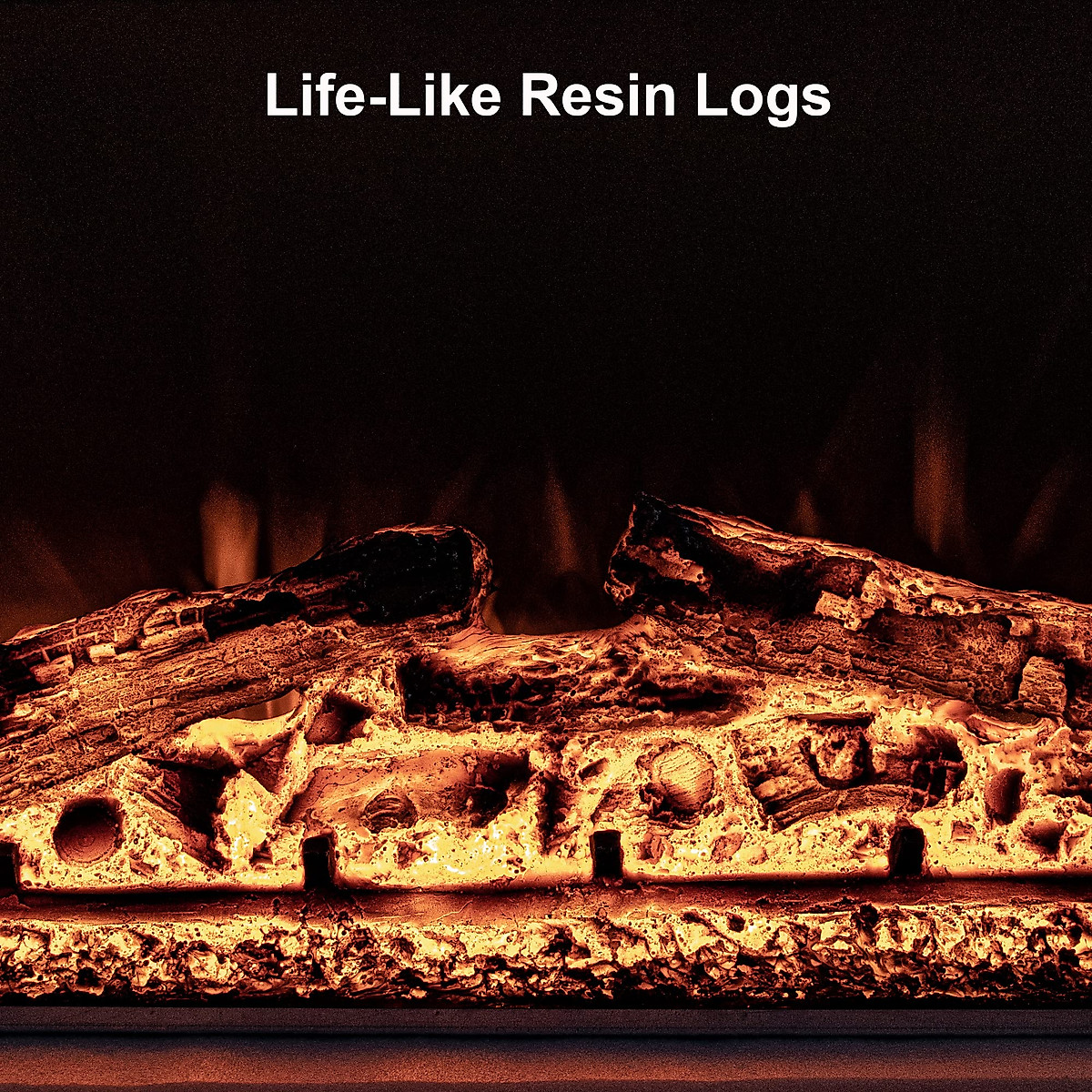 Rodalflame 35.6" Wide Electric Fireplace Inserts with Adjustable Flame Colors, Fireplace Heater with Touch Screen & Remote Control, Recessed in Wall, 750/1500W, Timer