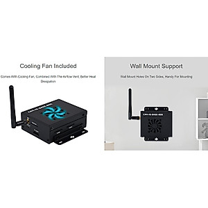 Bicool Mini-Computer for Raspberry Pi Compute Module 4 (NOT Included), Mini IO Board Lite Version (A), with CM4-IO-BASE-A and Metal Case with Cooling Fan,Onboard CSI/DSI/HDMI/USB/RJ45 etc.Connectors