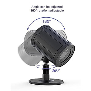 Christmas Projector Lights Outdoor,Snowflake Indoor Outdoor Waterproof LED Landscape Projection Xmas Rotating Snowflakes Decorative Lighting for House Party Wedding Holiday, White, (SW-PL-12)