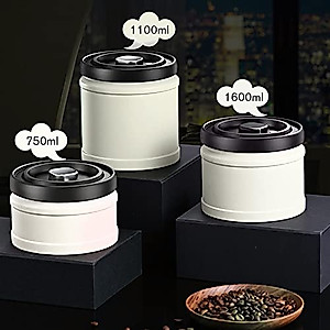 SPERKY Coffee Containers Stainless Steel Airtight Coffee Container Storage Canister Vacuum Sealed Cans Coffee Jar Canister for Coffee Beans Tea