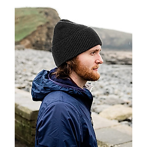 Vgogfly Unisex Knit Beanie Hats Slouchy Winter Knitted Hat Warm Men Women Soft Stocking Cap Ski Cuffed Black