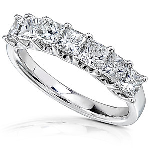 Kobelli Diamond Wedding Band 1 carat (ctw) in 14K Gold, Size 7, White Gold