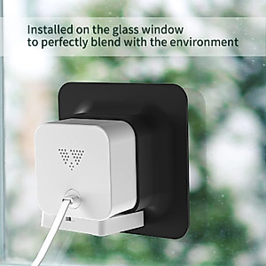 HOLACA Window Mount for Wyze Cam v3, Flexible Mount for Wyze Cam V3 (Black 2Pack)