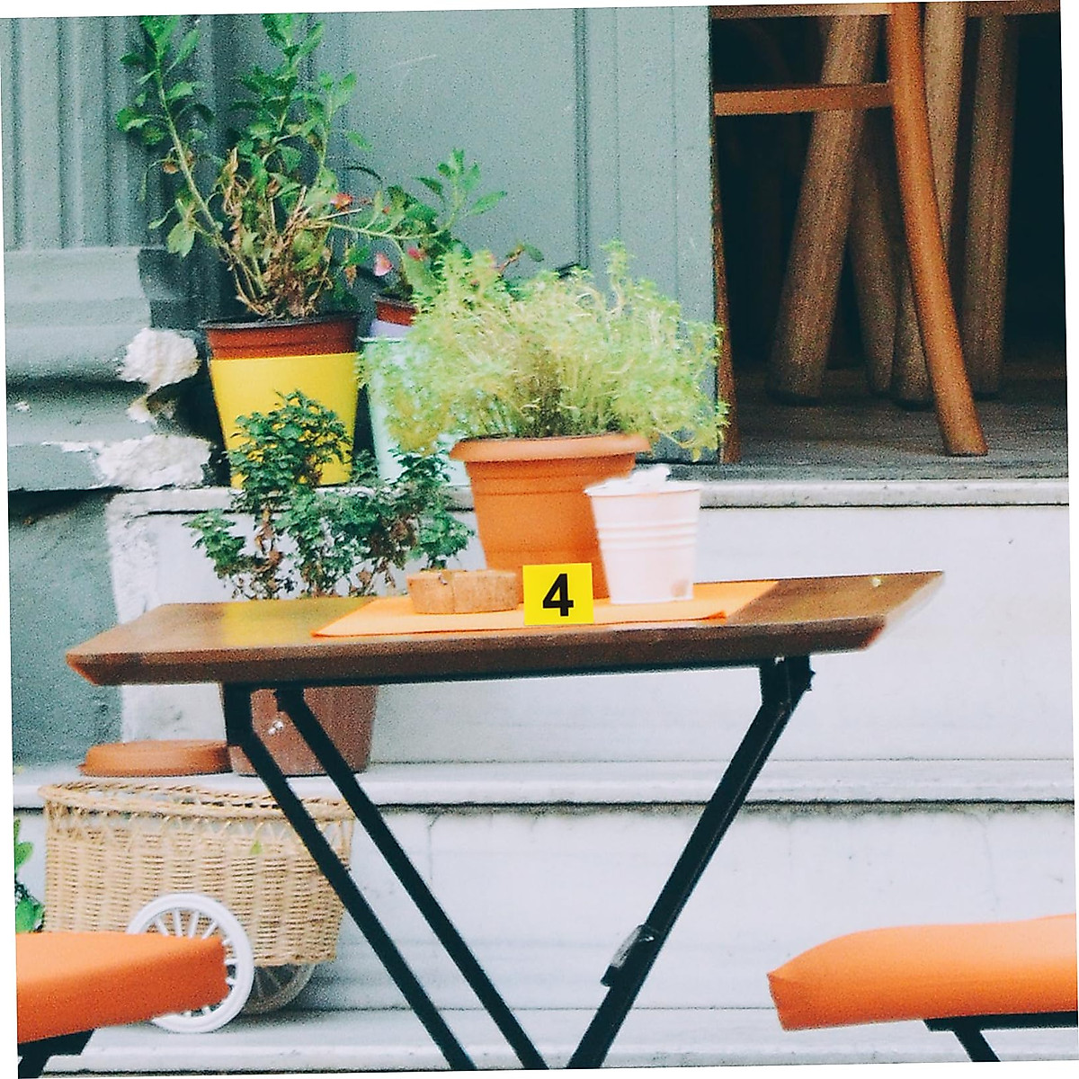 Parliky 20Pcs Reusable Acrylic Markers for Restaurants Events and Parties Table Evidence Markers for Order Identification and Organization