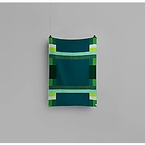 Roros Tweed Designer 100% Norwegian Wool Throw Blanket in Many Patterns (Mikkel in Green)