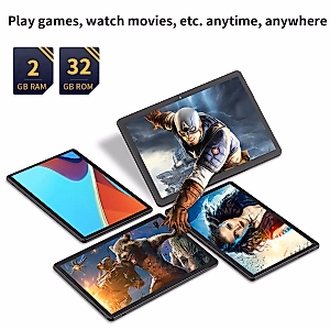MEIZE Octa-Core Tablet 10.1 Inch, Android 10.0 Tablet, 32GB ROM/128GB Expand, 1920x1200 IPS HD Glass Display, Dual 18MP Camera, WiFi/Bluetooth/GPS/OTG/Certified Tablet [2021 Latest Black]