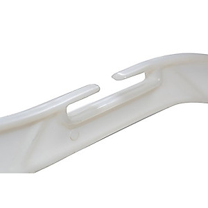 NAHANCO 1505 Plastic Dress Hanger, Middle Heavy Weight, 17", White (Pack of 100)