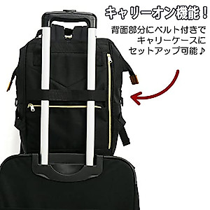 anello(アネロ) Base Backpack (R), Black (Black 19-3911tcx)