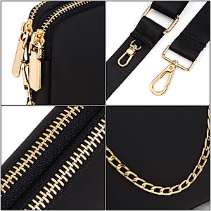 UTO Small Crossbody Bags for Women 3 in 1 Trendy Belt Purse Fashion Designer Mini Cute Sling Fanny Chest Pack