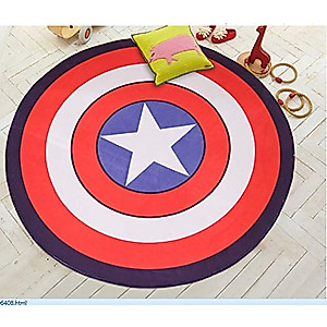Area Rugs Rugs Living Room Pentagram Bedroom Round Mat Floor Carpet Baby Crawling Pad Multi-Function Fashion Pads