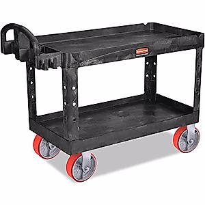 5"X 2" Heavy Duty Casters Wheels - Industrial Caster Wheels Polyurethane Caster Wheel with Strong Load-Bearing Capacity 4000 LB, Heavy Duty casters Wheel -Set of 4, Widely Used in Tool Box,Trail Jack