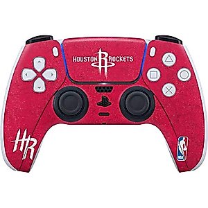 Skinit Decal Gaming Skin Compatible with PS5 Controller - Officially Licensed NBA Houston Rockets Distressed Design
