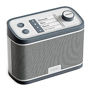 Relish - Simple Portable FM Radio and Music Player for Seniors, Those with Dementia and Alzheimer’s or Visually Impaired – Large Buttons, Simple Design, Easy to Use