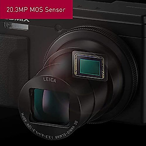 Panasonic LUMIX ZS80D 4K Digital Camera, 20.3MP 1/2.3-inch Sensor, 30X Leica DC Vario-Elmar Lens, F3.3-6.4 Aperture, WiFi, Hybrid O.I.S. Stabilization, 3-Inch LCD, DC-ZS80DK (Black)