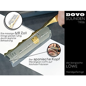 DOVO Carbon Ebony Shave Ready Swedish Steel Straight Razor