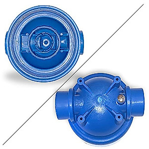 European Design Transparent Standard 10 inch Water Filter Housing, Presser Relief Button, 3/4” Inlet/Outlet Brass Port, Mounting Hardware Included, Accepts Standard 10”x 2.5” Cartridges (1)