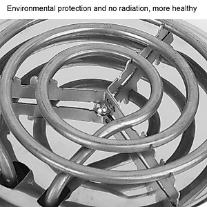 Single Electric Stainless Steel Portable Single Tube Electric Stove 1000W Home Electric Stove White US Plug 110V