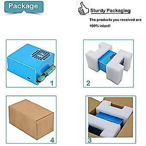 40W CO2 Laser Power Supply for CO2 Laser Engraver Cutter MYJG, 110/220VAC CO2 Laser Engraving Cutting Machine Power Supply