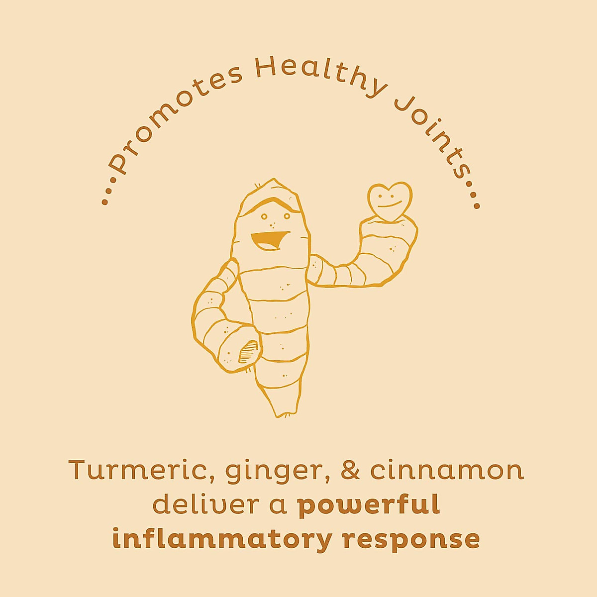 KOS Golden Mylk with Tumeric and Ginger, Organic Superfood Latte Powder, Adaptogen Mushroom Blend - Coffee Creamer, Dessert & Smoothie - Caffeine Free, Vegan, Dairy-Free, Gingerbread Chai, 28 Servings