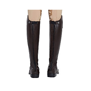 TuffRider Ladies Starter Back Zip Field Boots in Synthetic Leather - Mocha - 11 - Regular