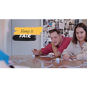 Trebisky Buzzer for Game Show, Educational and Classroom Quiz, Family Games Night, Jeopardy Trivia, Set of 8 LED Light Answer Buzzers, System w/ 3ft Cables(System 2nd Gen)