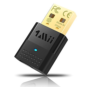 1Mii Bluetooth 5.2 USB Audio Transmitter Adapter for PC PS4 PS5 Wireless Audio Dongle with aptX Low Latency for Connecting Bluetooth Headphones Speakers (Only Support Audio Devices)