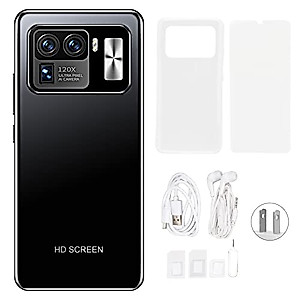 Gaeirt Ultrathin Smartphone, High Definition Unlocked Cell Phone with Headset for Listen to Music(#1)