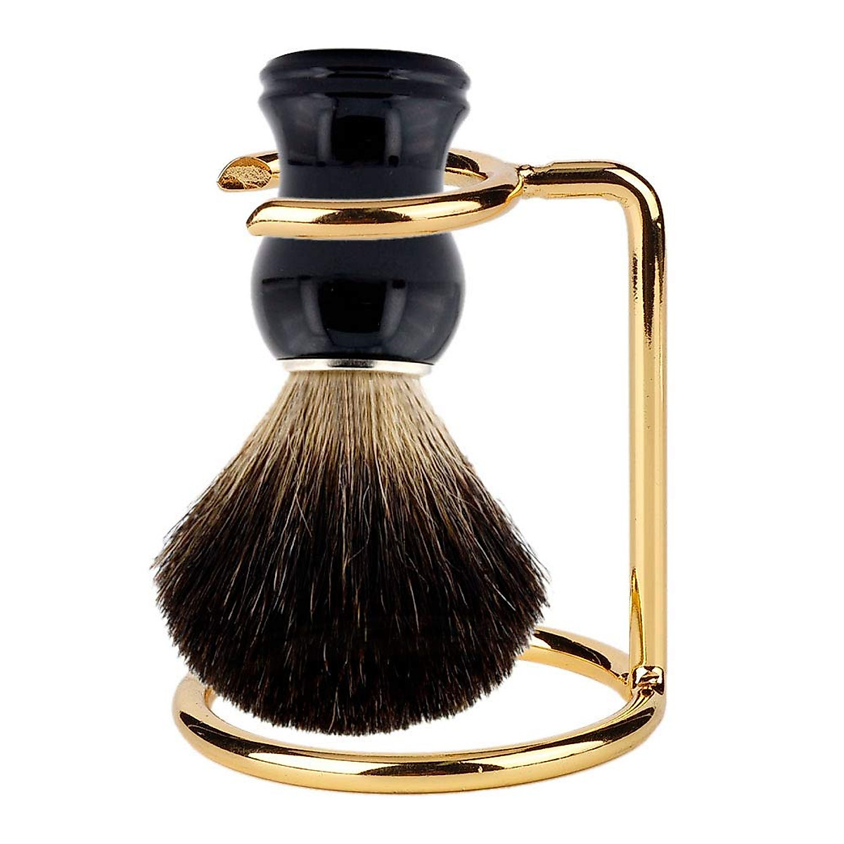 Shaving Brush Stand, Brush Shaving Holder, Stainless Steel Stand Holder Lightweight Space Saver Shave Brush Stand for Daily Shaving and Barber Tool
