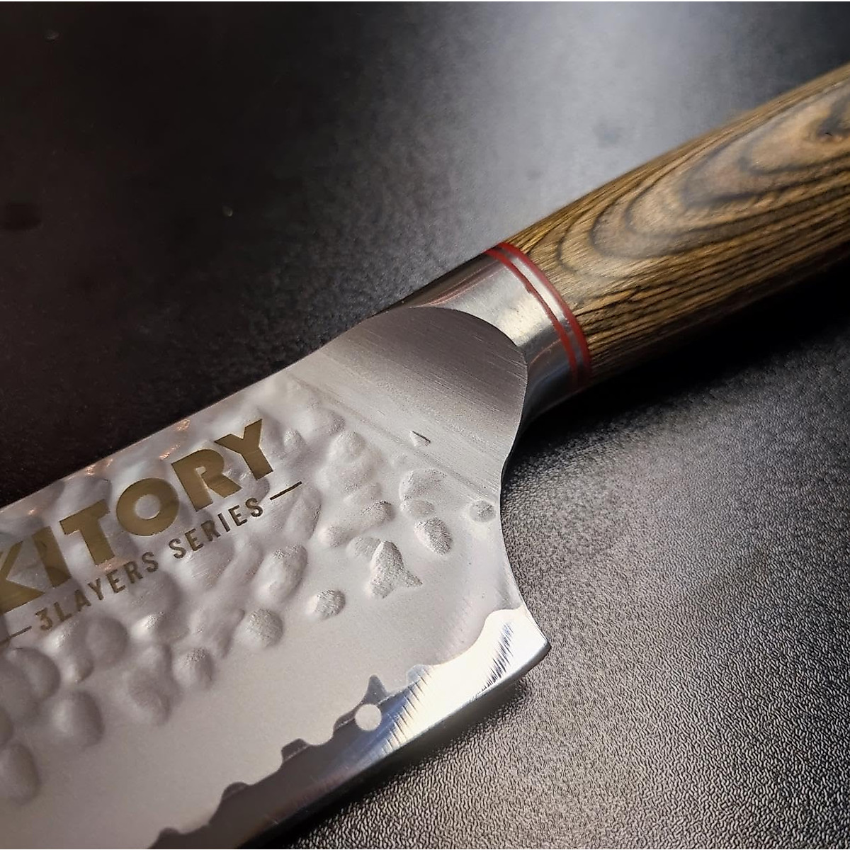 Nakiri Knife 3Layers Series Kitchen Knives Japanese Forged Vegetable Knife Sharp Meat Cleaver Ergonomic Pakkawood Handle Asian Chef Knife for Home and Kitchen 2024 Gifts