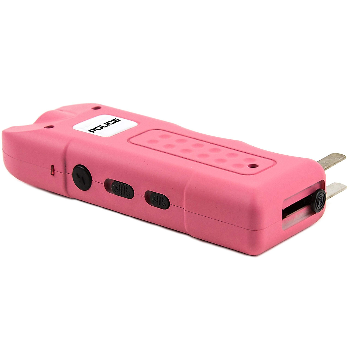 POLICE Stun Gun 628 - Rechargeable with LED Flashlight Siren Alarm, Pink