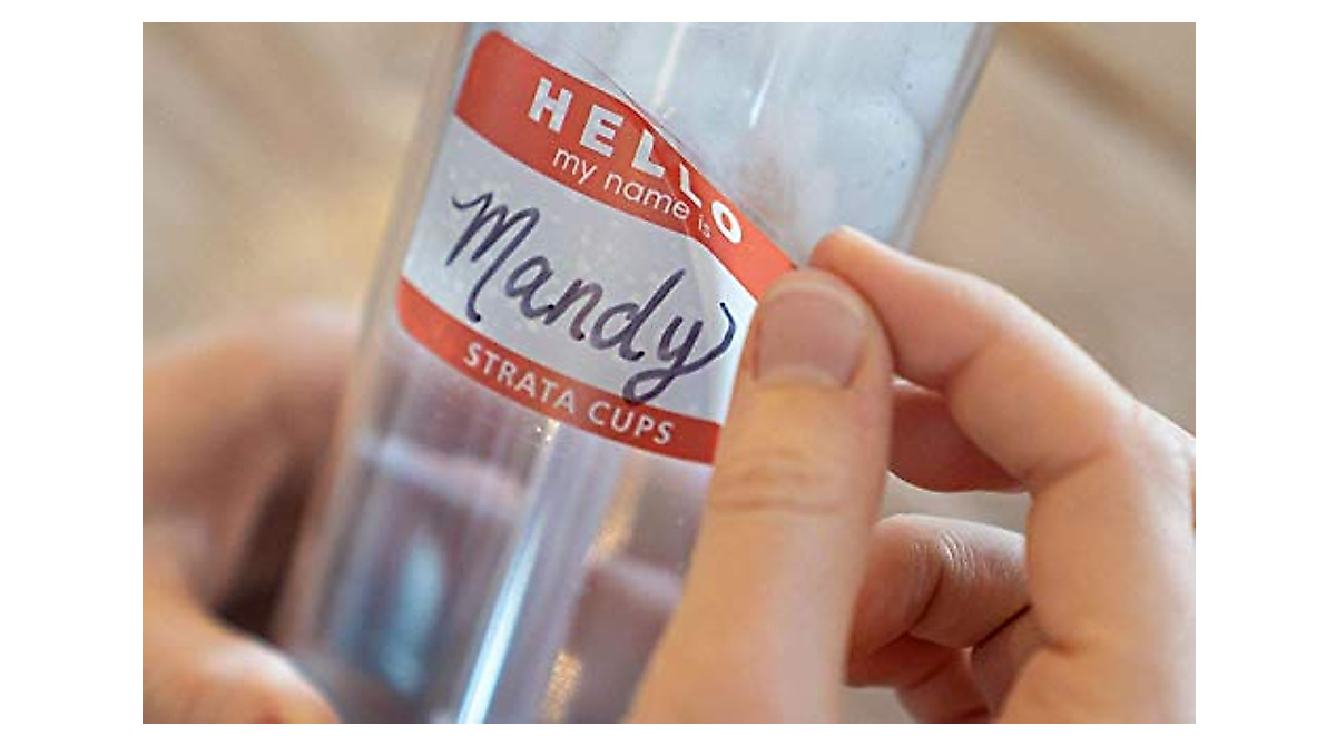 Strata Cups Skinny Tumblers: 4-Pack Insulated W/Lids & Straws