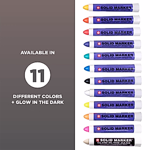 SAKURA Solid Glow-In-the-Dark Paint Markers - Permanent Marker Paint Pens - Window, Wood, & Glass Marker - Glow In the Dark Paint - 1 Pack