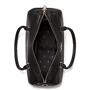 Kate Spade New York Pebbled Leather Mimi Satchel (Black)