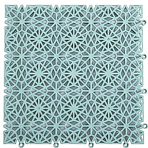 Modular Garage Flooring Tile - Interlocking Soft PVC, 12"x12" Pool Patio Floor, Non-Slip Splicing Floor Mat, Interlocking Drainage Mats Outdoor Indoor (B)