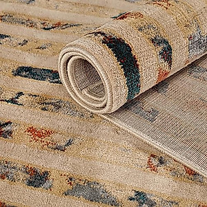 SUPERIOR Indoor Area Rug or Runner, Modern Splatter Abstract Floor Decor, Rugs for Living Room, Bedroom, Office, Hardwood Floors, Dining/Kitchen, Soft, Home Accessories, Naem Collection, 8' x 10'