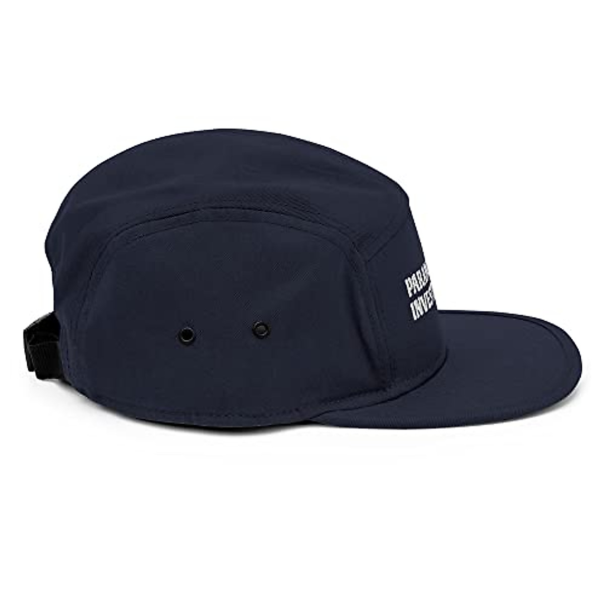 Paranormal Investigator Ghost Hunting Spirits Ghost Hunter 5 Panel Camper Hat Baseball Cap Navy Blue