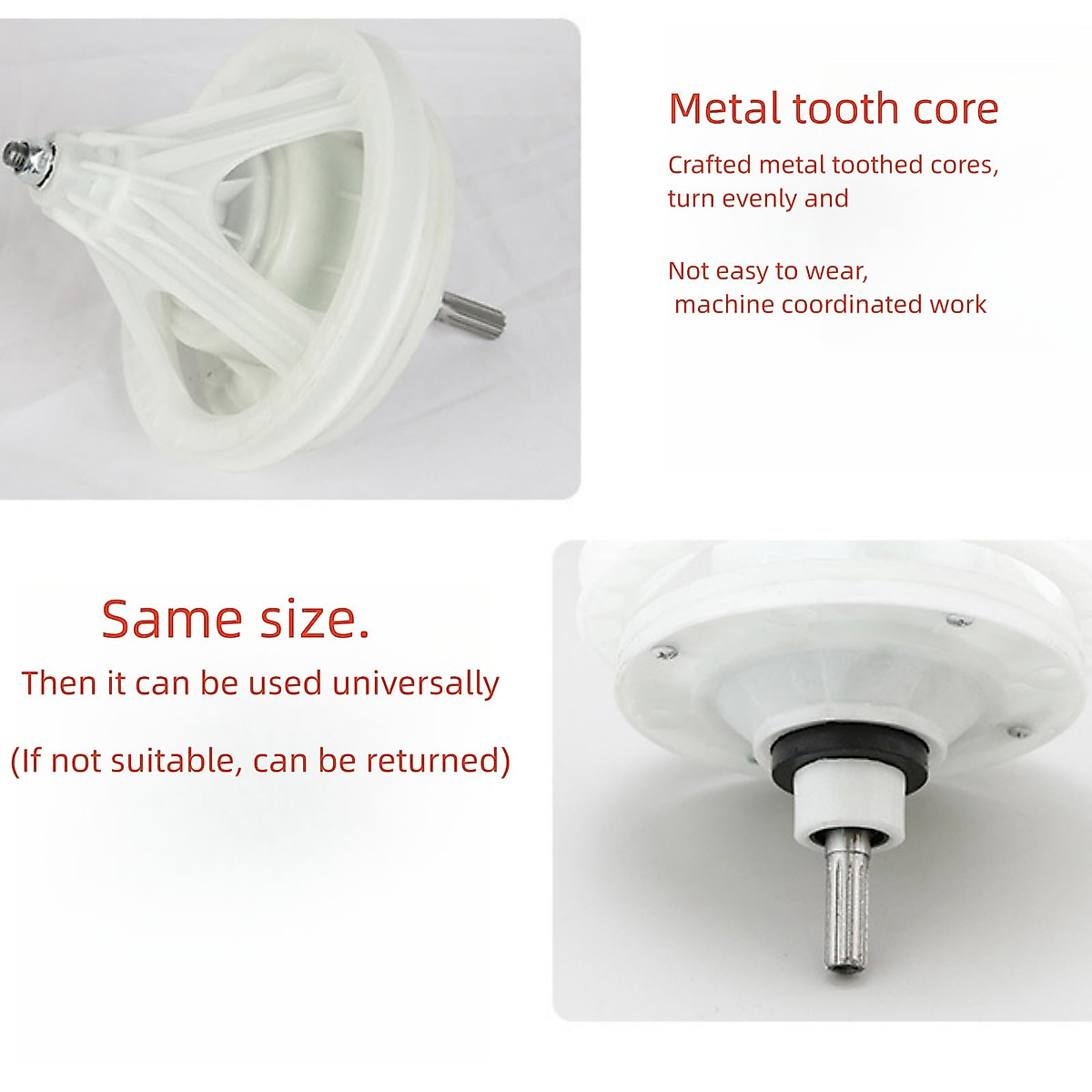 11 Teeth Washing Machine Replacement Parts Universal Washing Machine Four Hole Gear Box Motor Reducer Clutch Washing Machine 11 Teeth Reducer Wheel