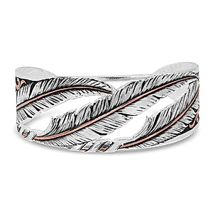 Montana Silversmiths Ladies Wind Dancer Pierced Feather Western Filigree Cuff Bracelet
