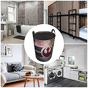 Laundry Hamper Larger Capacity Collapsible Dirty Cloth Hampers St-Ar-Wa-Rs Reb-El Alli-Ance Laundry Basket Freestanding Clothes Toy Storage Decorative Organizer In Living Room