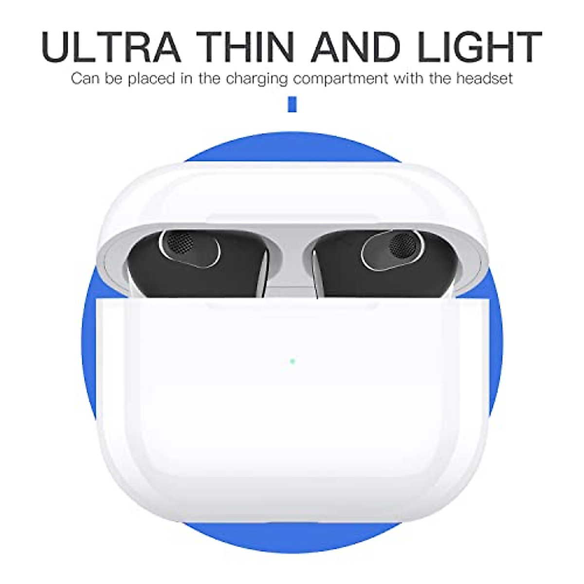 [Fit in The case] 3 Pairs Auyuiiy Upgrade Ear Covers Silicone Tips Sport Grip Accessories Compatible with Apple AirPods 3