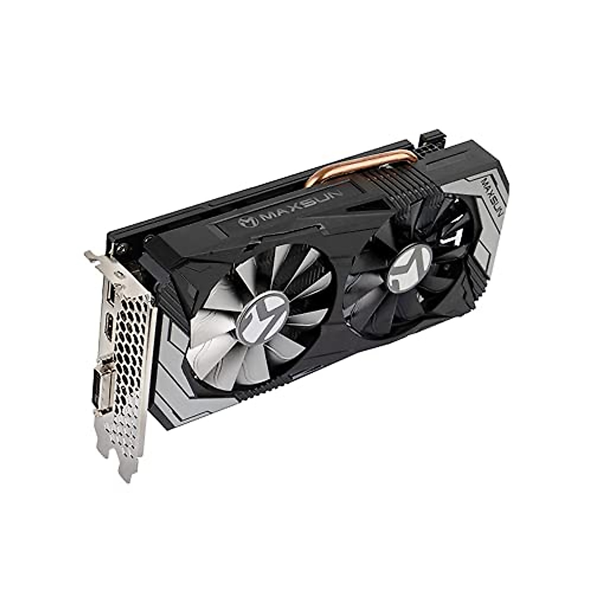 maxsun Geforce GTX 1650 4GB Video Gaming GPU Graphics Card for Gaming PC GDDR6 128-Bit Dual Fan HDMI/DP/DVI HDCP DirectX 12 Metal Backplate